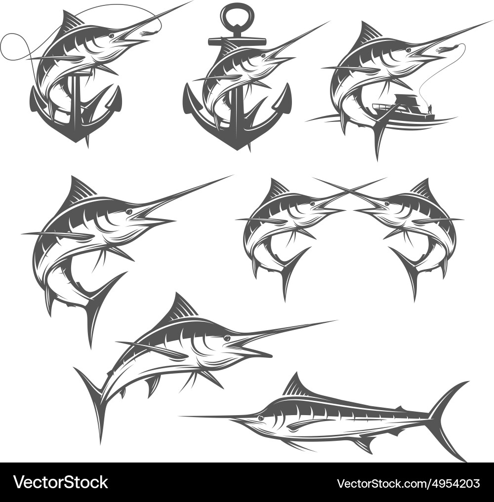 Marlin Fishing Vector Images (over 3,600)