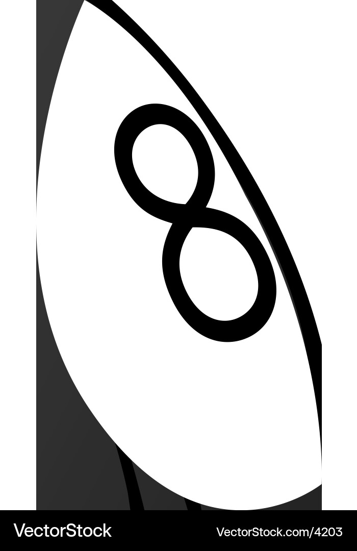 Screaming 8 ball Royalty Free Vector Image - VectorStock