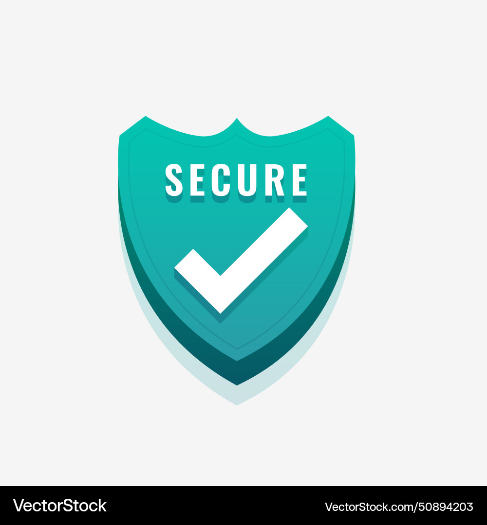 Stay safe with our certified firewall shield logo Vector Image