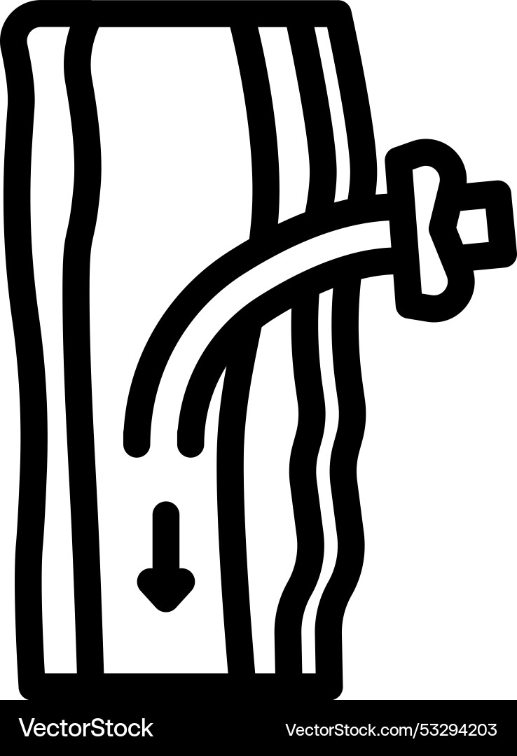 Tracheostomy surgery line icon Royalty Free Vector Image