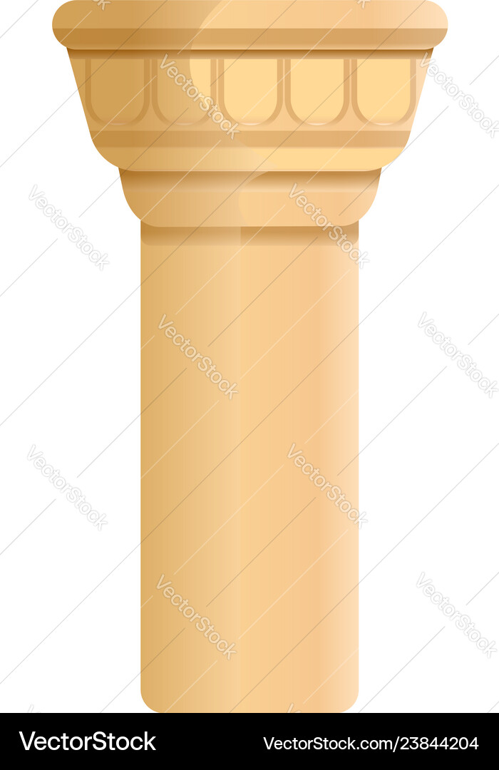 Ancient pillar icon cartoon style Royalty Free Vector Image