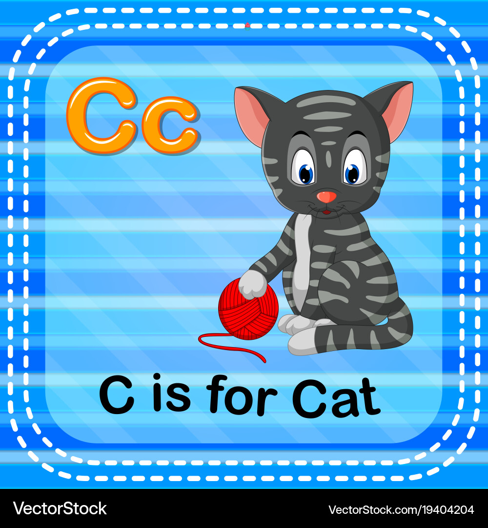 C For Cat Flashcard Letter C Cat Stock Illustrations – 57 Flashcard