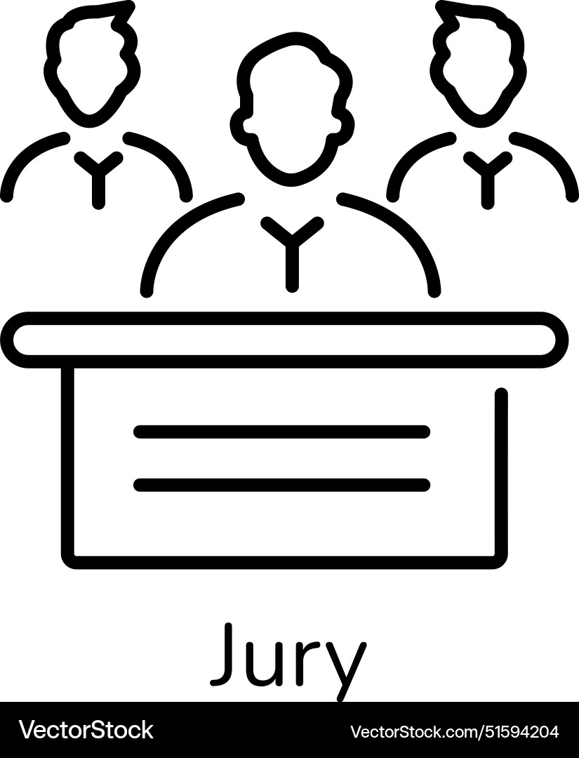 Jury Royalty Free Vector Image - VectorStock
