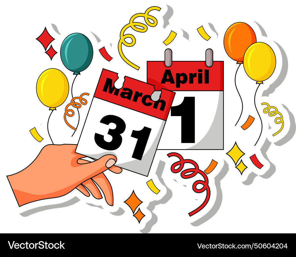 Torn calendar Royalty Free Vector Image - VectorStock