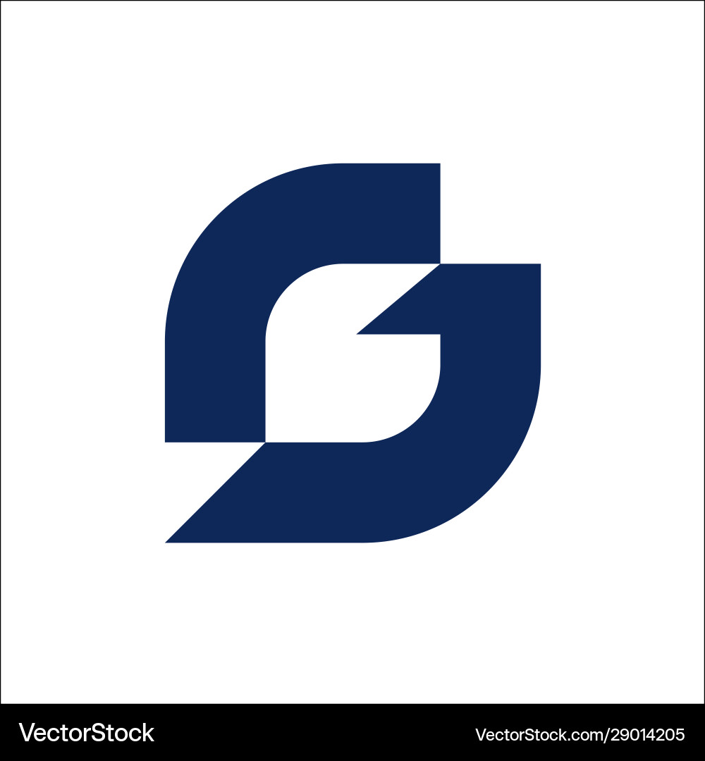 Abstract G Logo Template - Monogram Royalty Free Vector