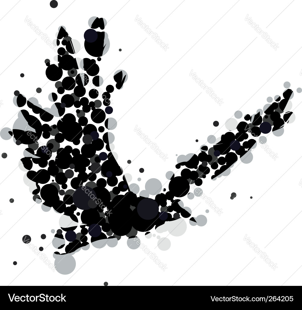 Crow or raven in flight Royalty Free Vector Image