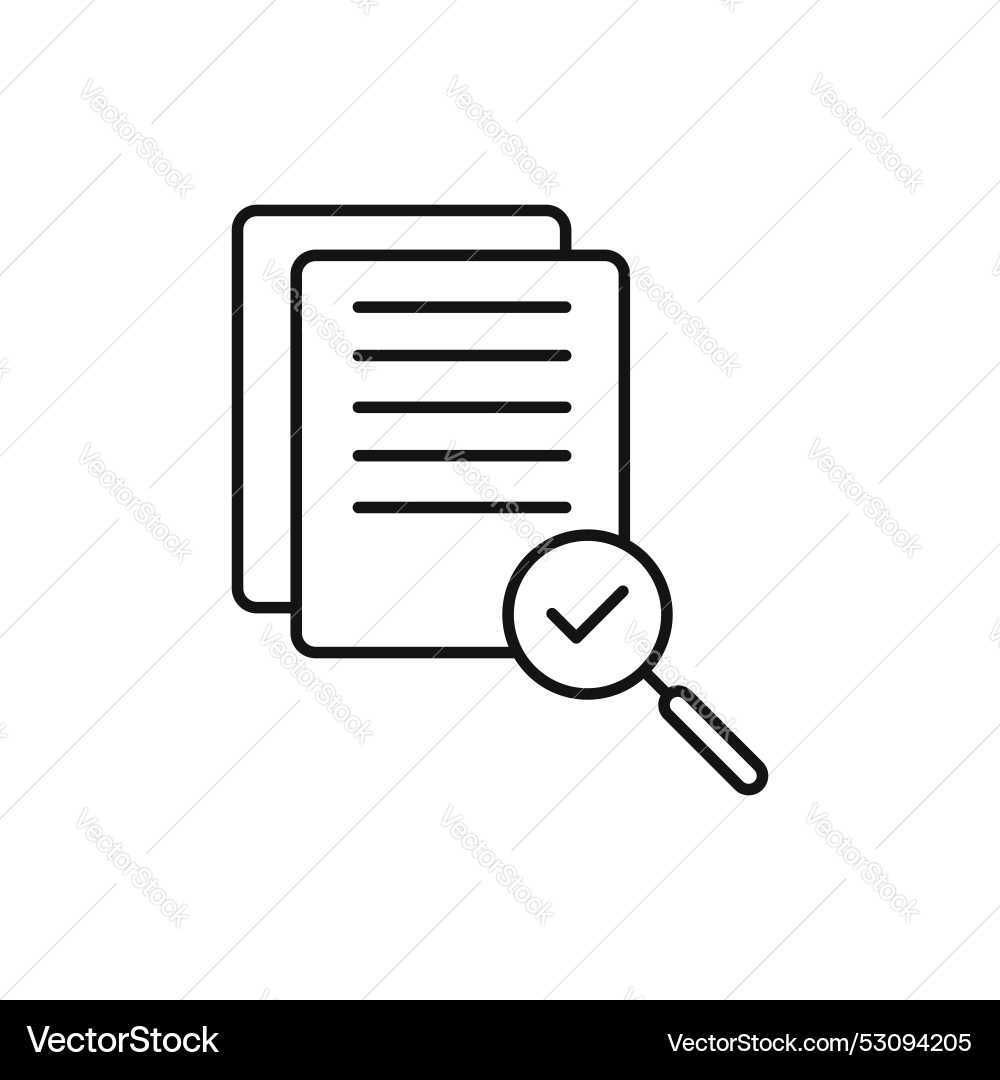 Overview icon isolated on white background Vector Image