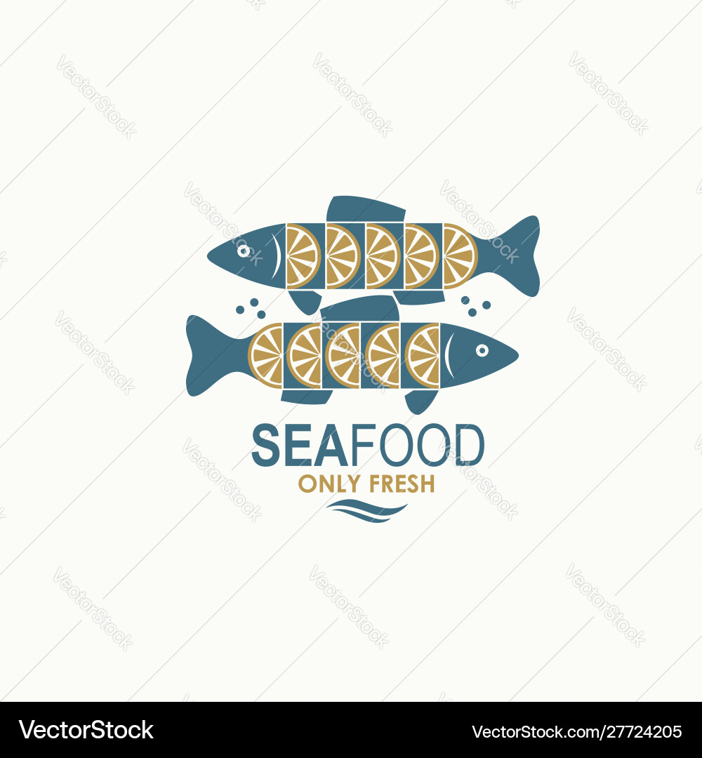Seafood menu design Royalty Free Vector Image - VectorStock