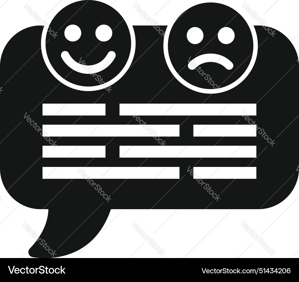 Customer feedback icons on chat bubble Royalty Free Vector