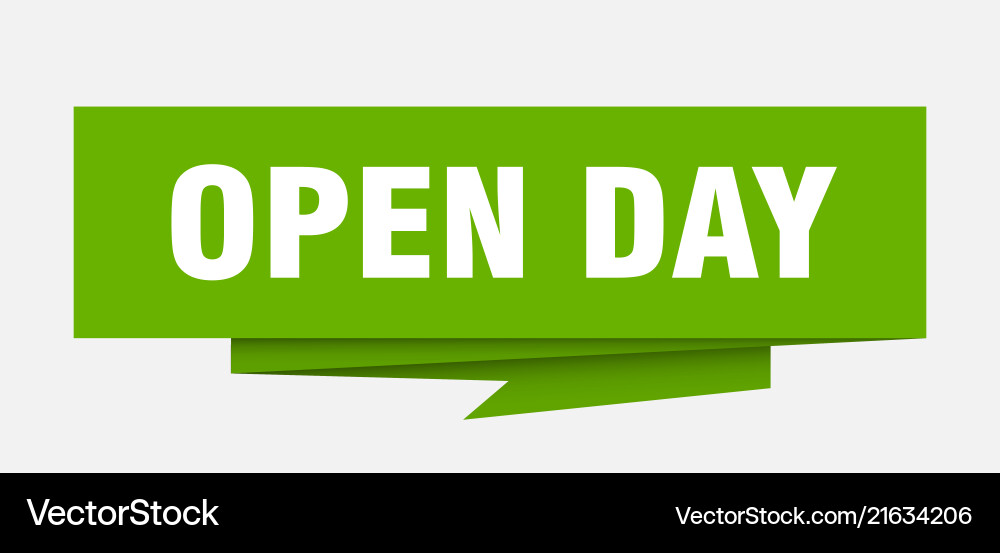 Open day Royalty Free Vector Image - VectorStock