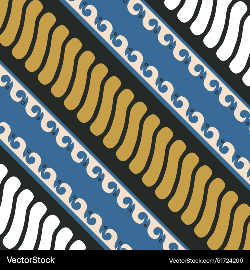 Seamless batik pattern motif indonesia design Vector Image