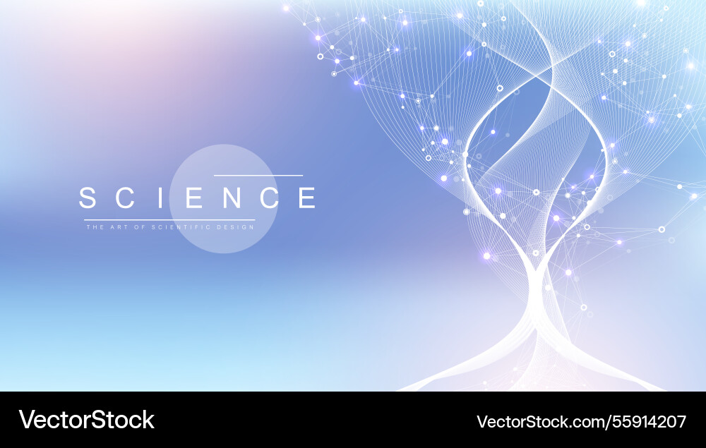 Scientific tree concept of network connection Vector Image