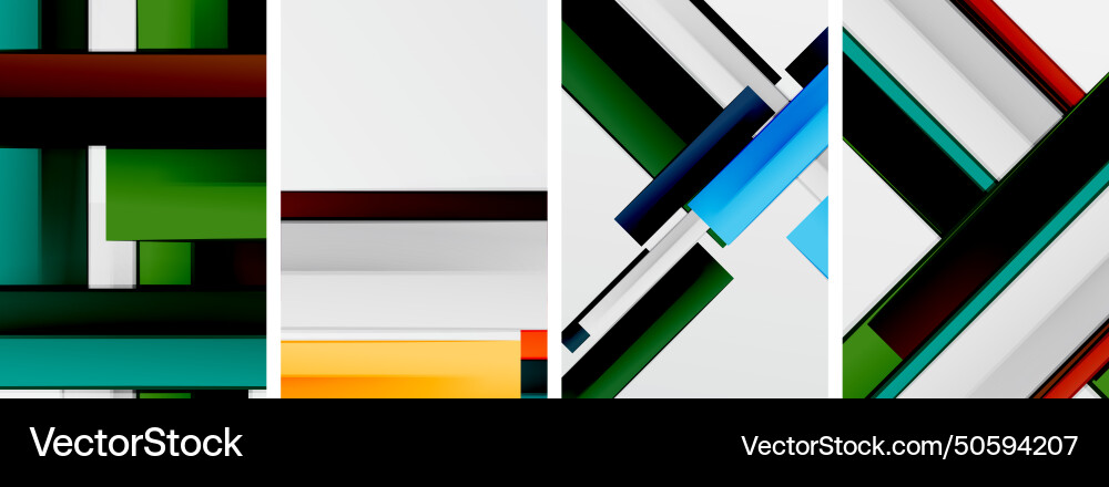 Stripes and lines poster abstract backgrounds Vector Image