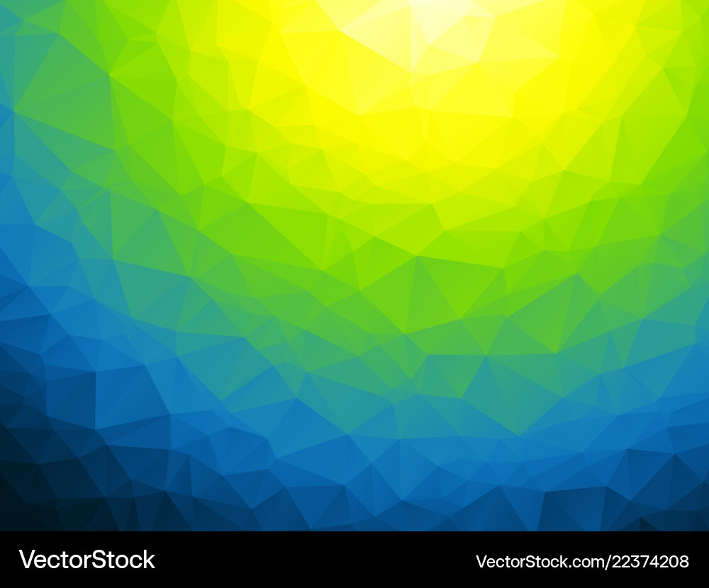 Abstract yellow green blue background Royalty Free Vector
