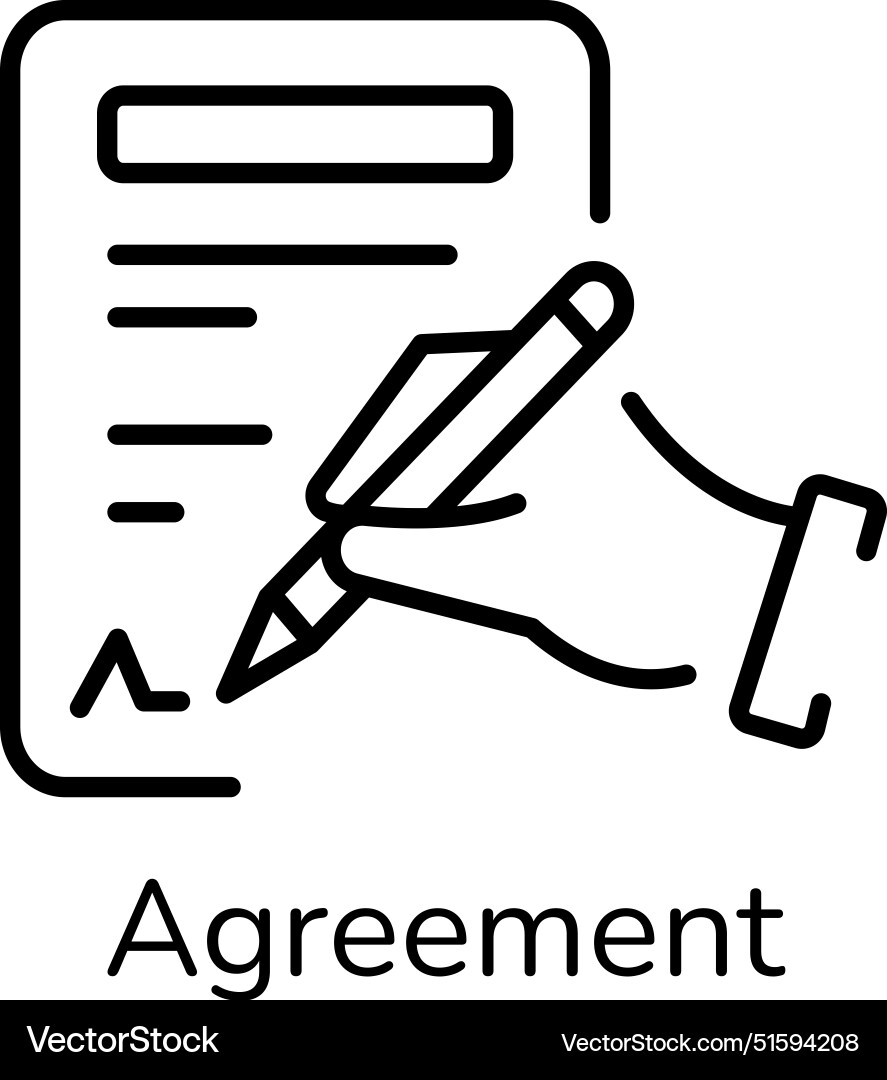 Agreement Royalty Free Vector Image - VectorStock