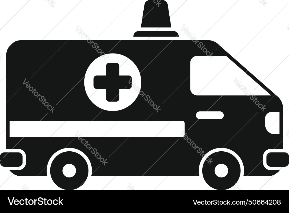 Ambulance car icon simple patient healthy Vector Image