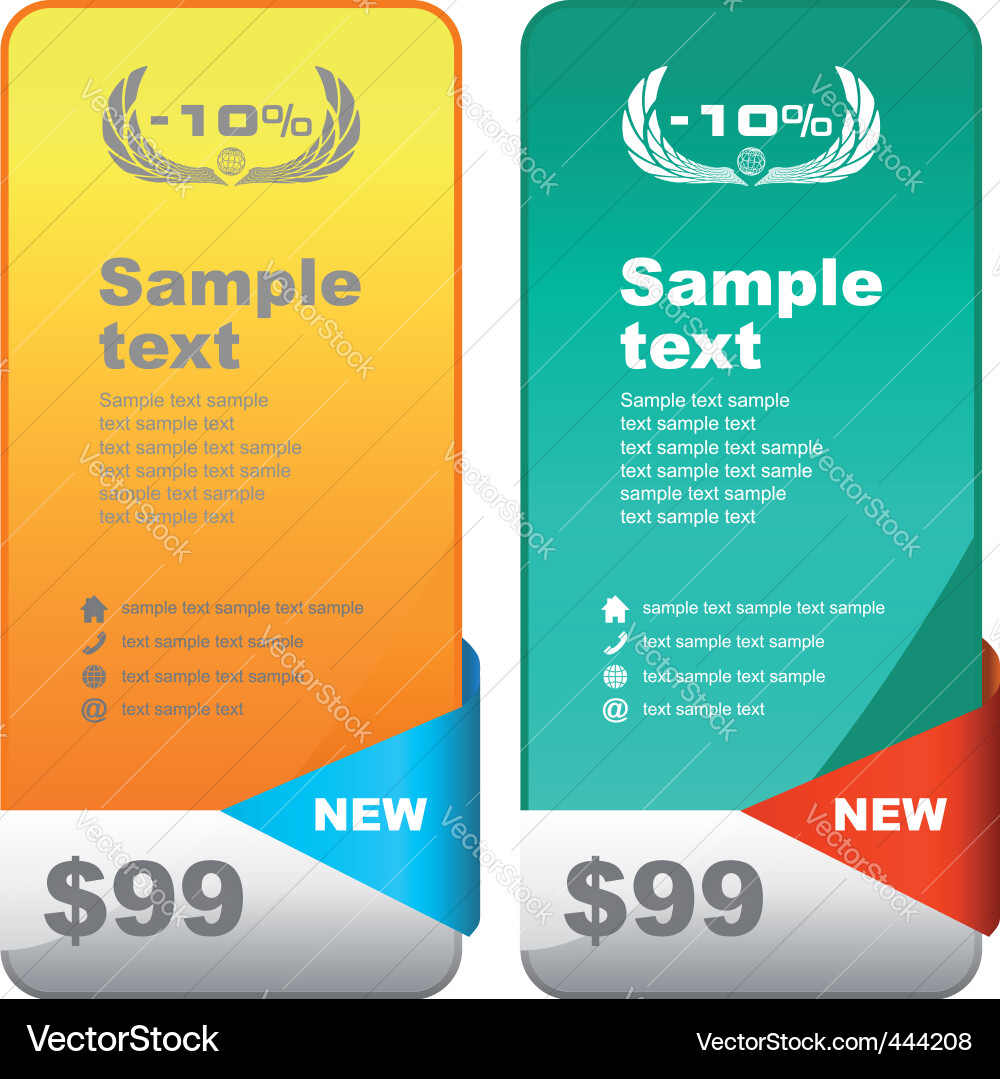 Banners Royalty Free Vector Image - VectorStock