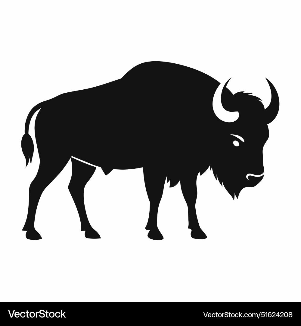 Buffalo stands icon Royalty Free Vector Image - VectorStock