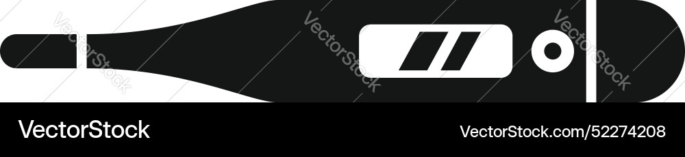 Digital medical thermometer showing temperature Vector Image