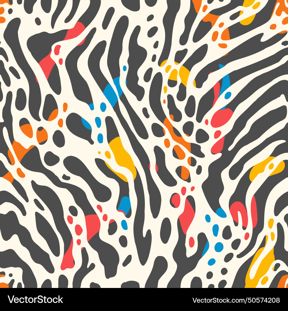 Modern abstract zebra print Royalty Free Vector Image