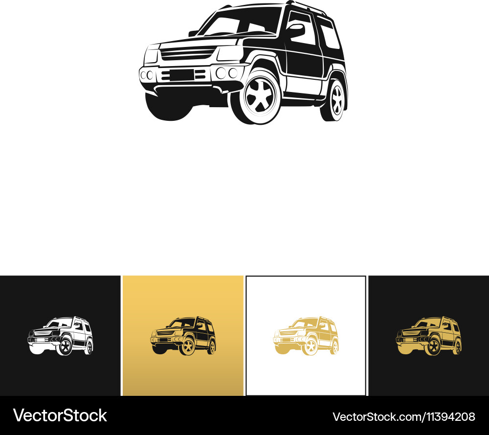Suv car icon Royalty Free Vector Image - VectorStock