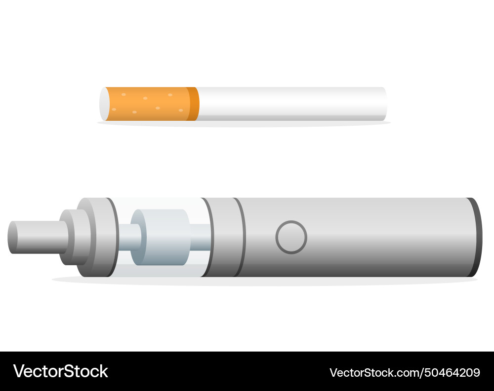 Cigarettes isolated on white background Royalty Free Vector