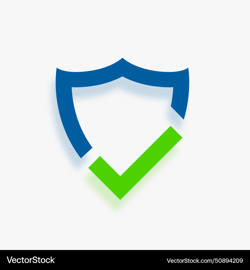 Modern security logo design to safe your internet Vector Image