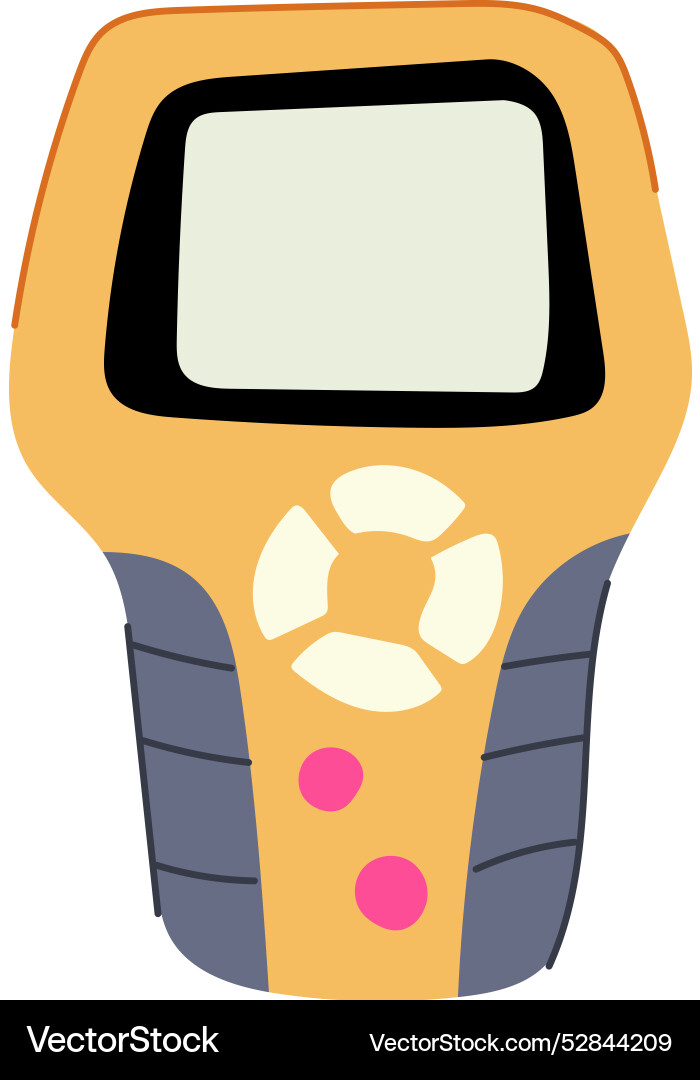 Tool car diagnostic scanner cartoon Royalty Free Vector