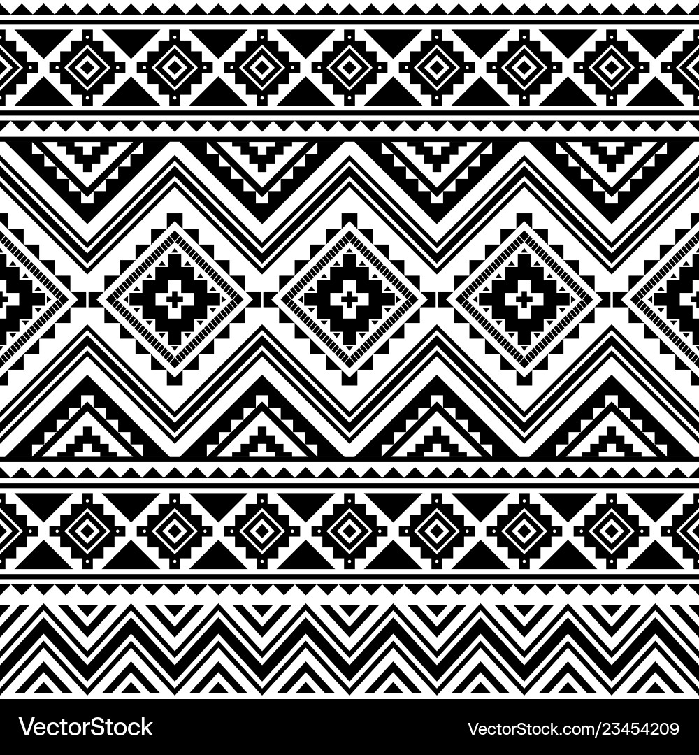 Tribal ethnic seamless pattern Royalty Free Vector Image