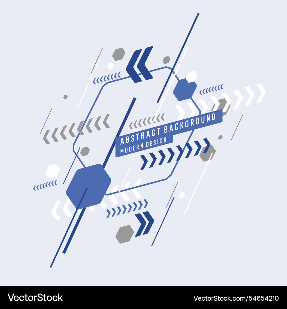 Composition with geometric shapes abstract Vector Image