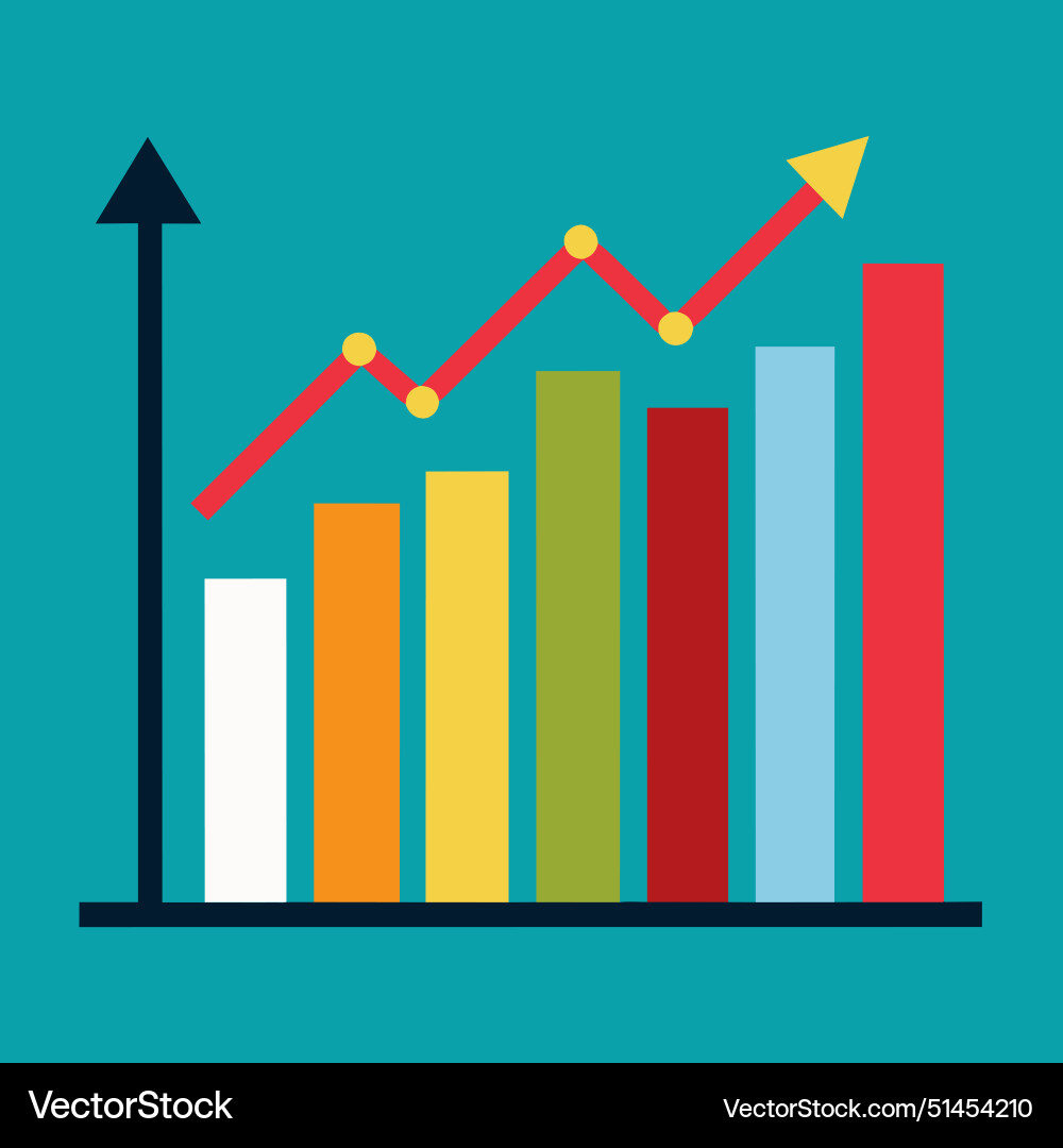Gdp growth Royalty Free Vector Image - VectorStock