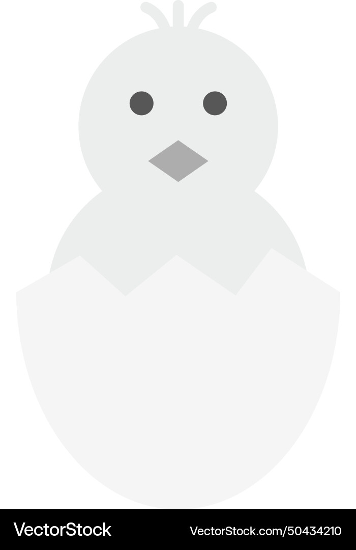 Hatching chick icon image Royalty Free Vector Image