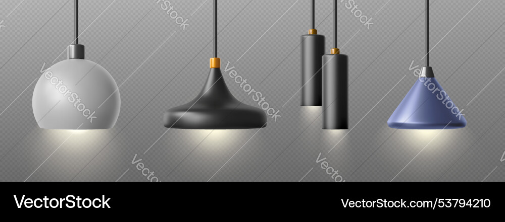 Modern Chandelier Lighting Royalty Free Vector Image