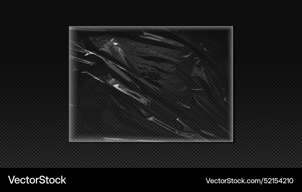 Realistic of crumpled plastic Royalty Free Vector Image