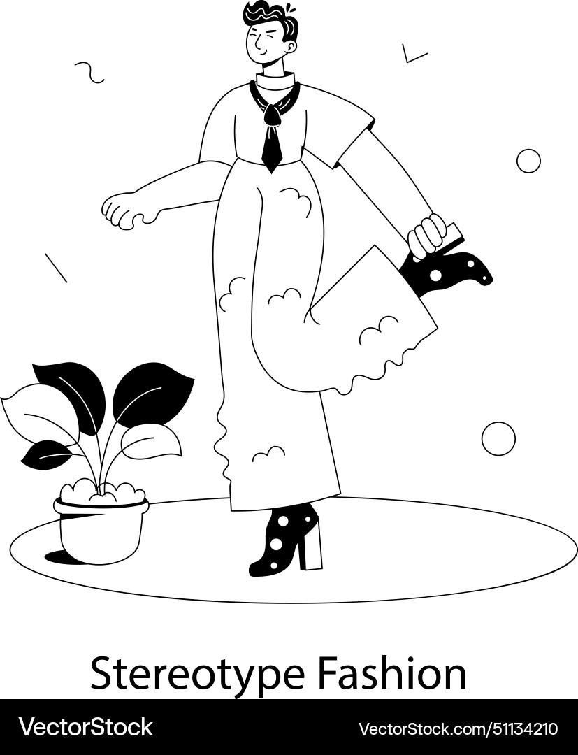 Stereotype fashion Royalty Free Vector Image - VectorStock