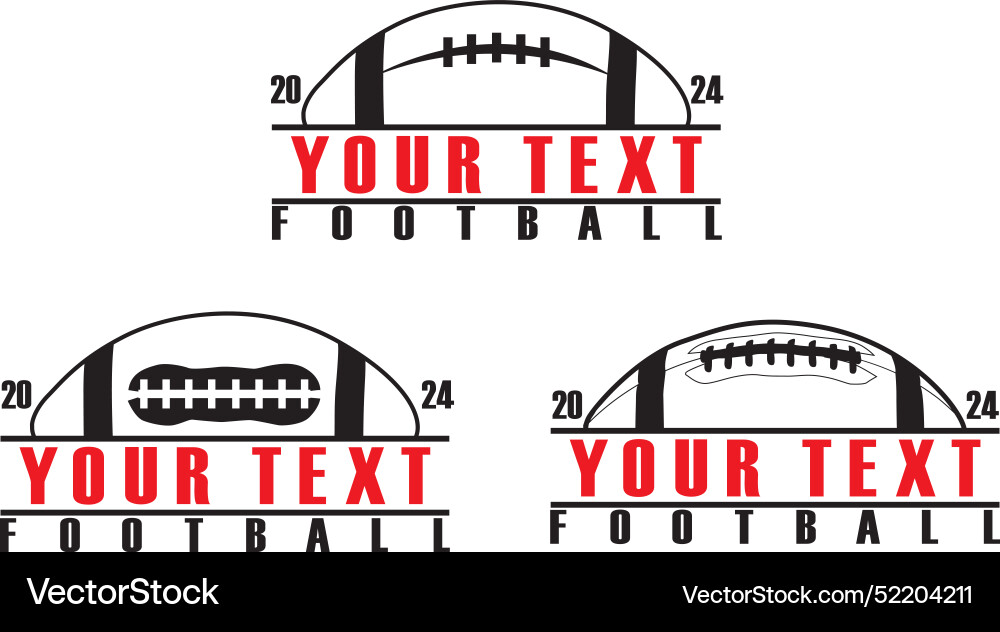 Custom football name american Royalty Free Vector Image