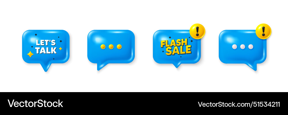 Lets talk tag connect offer sign speech Royalty Free Vector