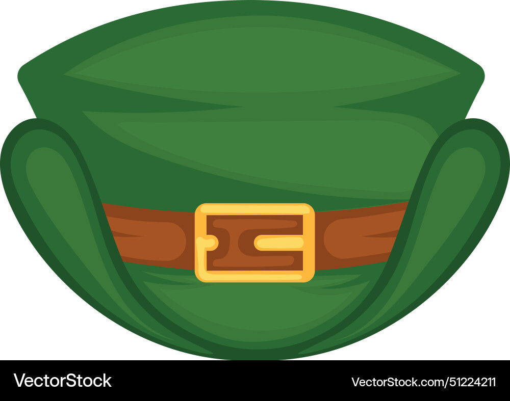Traditional irish elf hat icon Royalty Free Vector Image