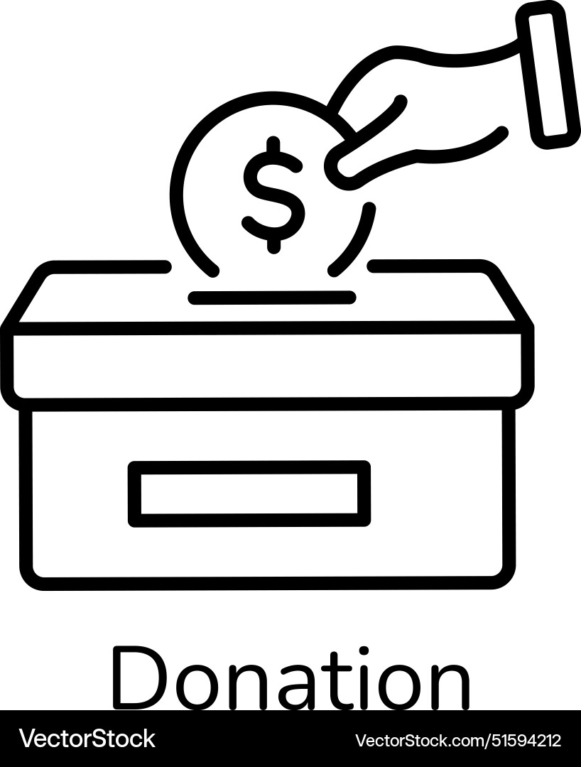 Donation Royalty Free Vector Image - VectorStock
