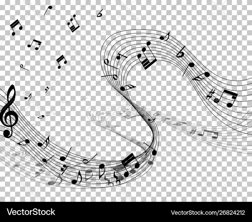Musical note staff Royalty Free Vector Image - VectorStock