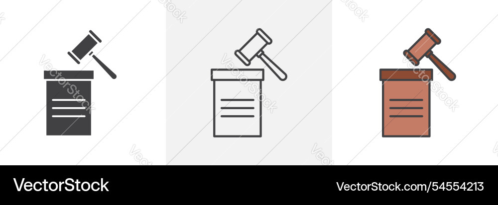 Auction icon Royalty Free Vector Image - VectorStock