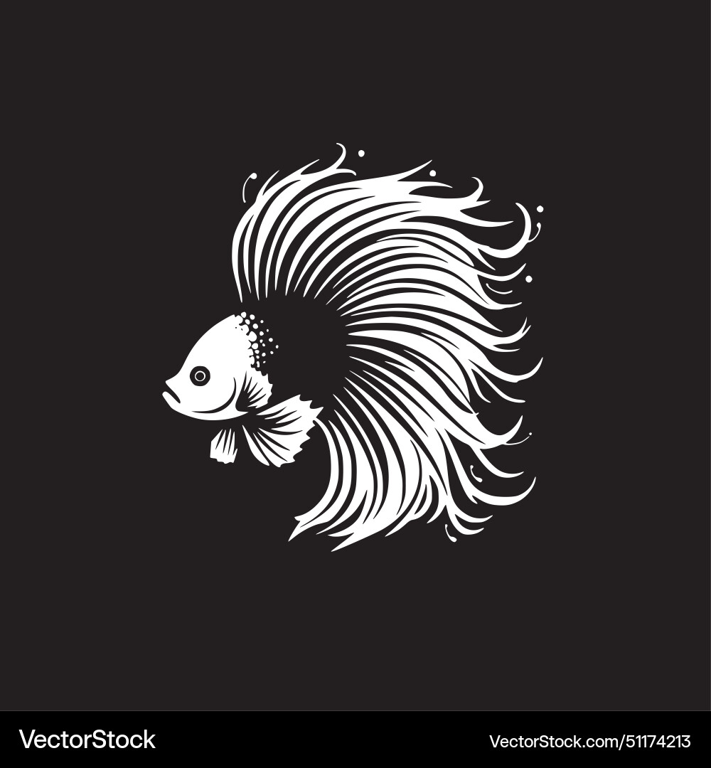 Betta fish - high quality logo ideal Royalty Free Vector