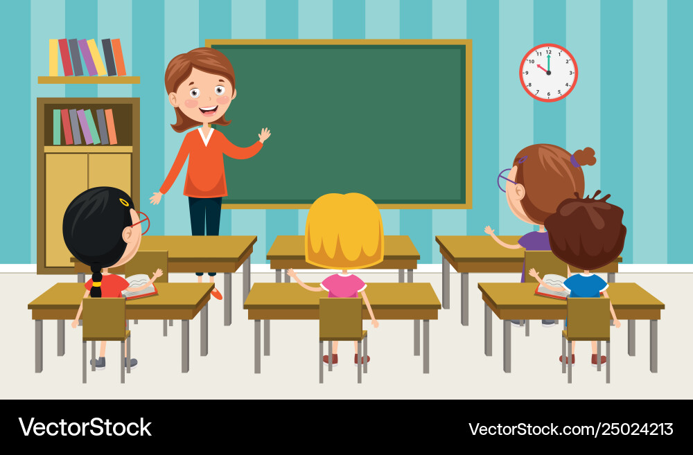 Classroom Royalty Free Vector Image - VectorStock