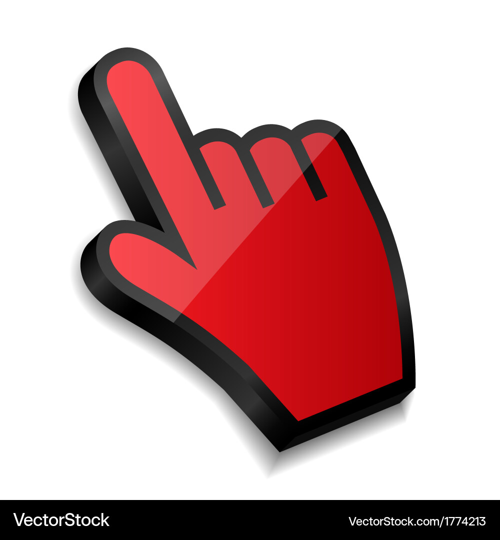 Hand Cursor Icon Royalty Free Vector Image - VectorStock
