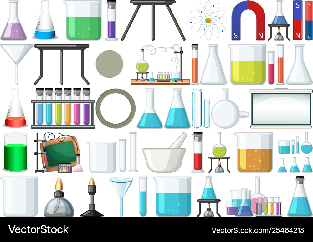 Laboratory Tools Set Royalty Free Vector Image