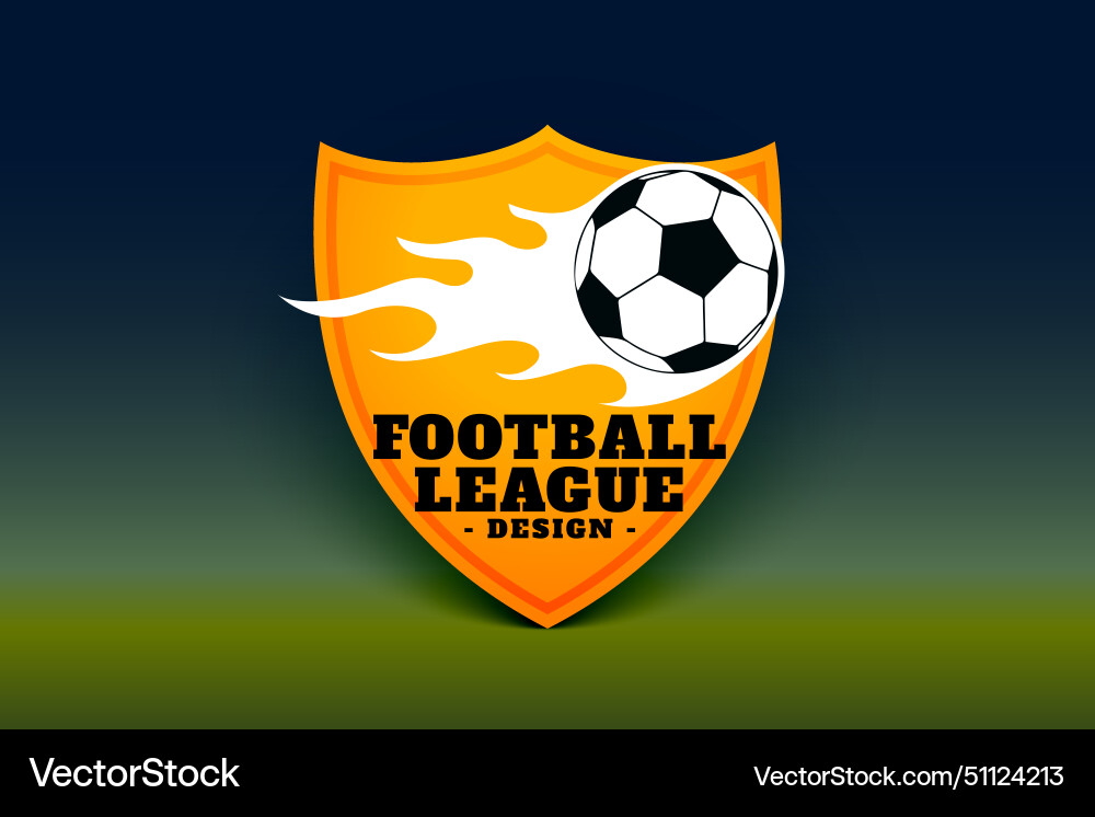 Modern soccer premier league background with Vector Image
