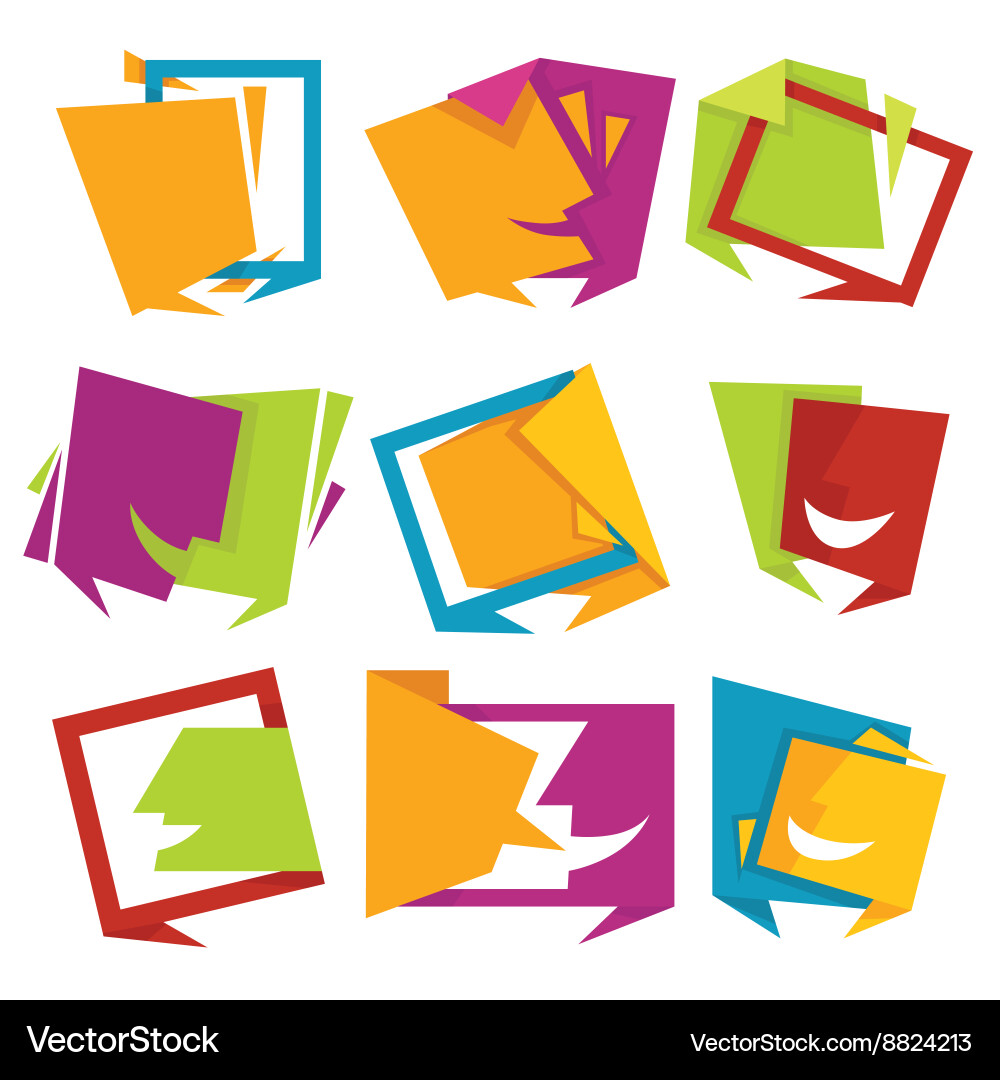 Speech Bubbles Royalty Free Vector Image - VectorStock