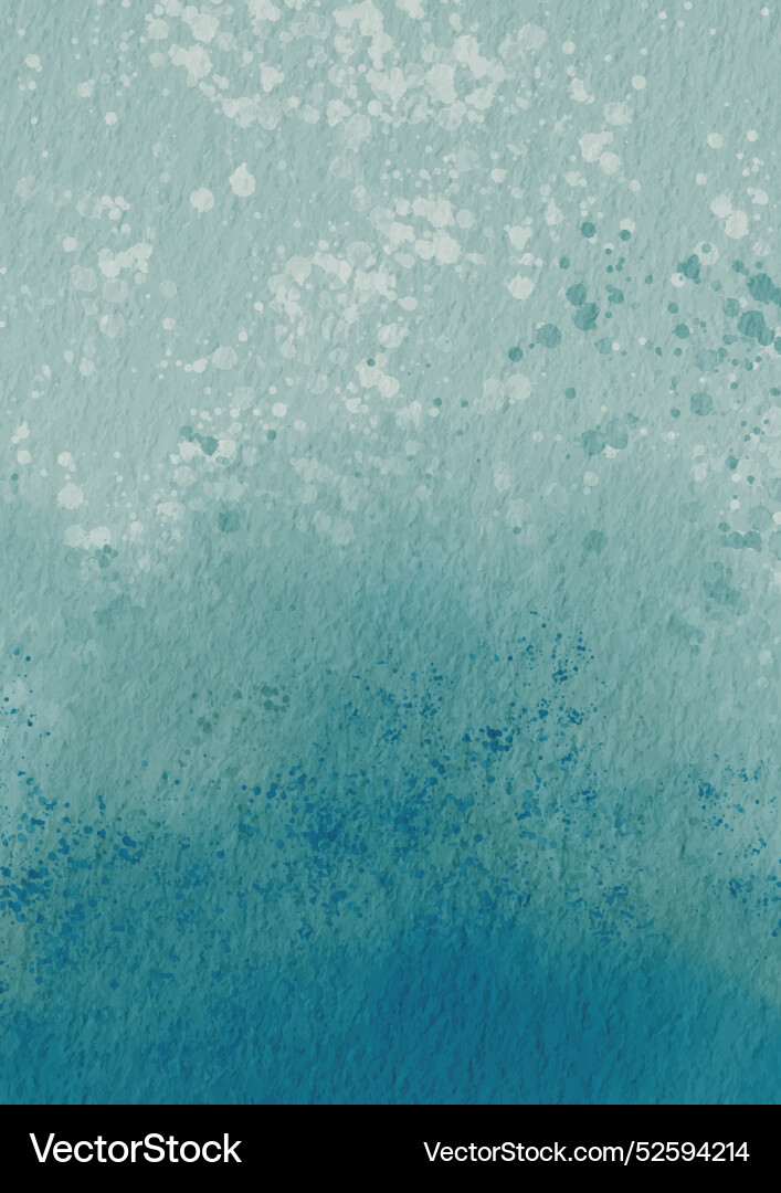 Aqua blue watercolor background for aquatic Vector Image