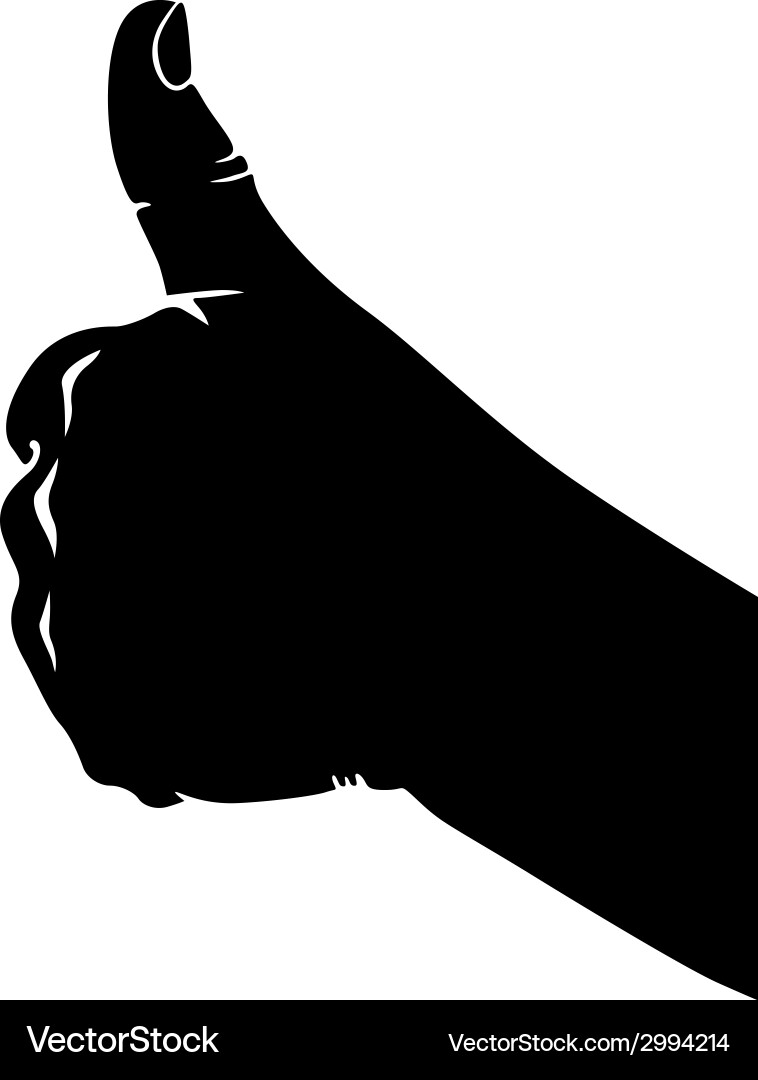 Hand yes Royalty Free Vector Image - VectorStock