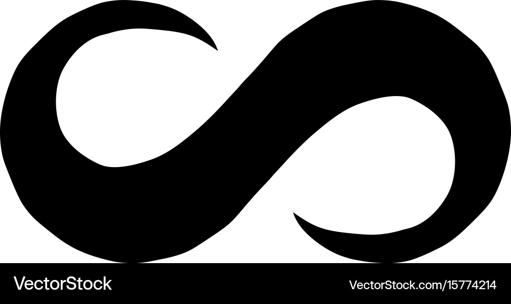 Infinity loop symbol Royalty Free Vector Image
